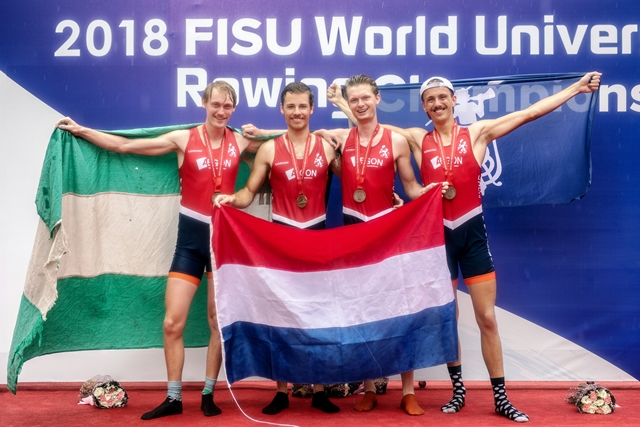 Brons bij WK roeien voor studenten - Advalvas